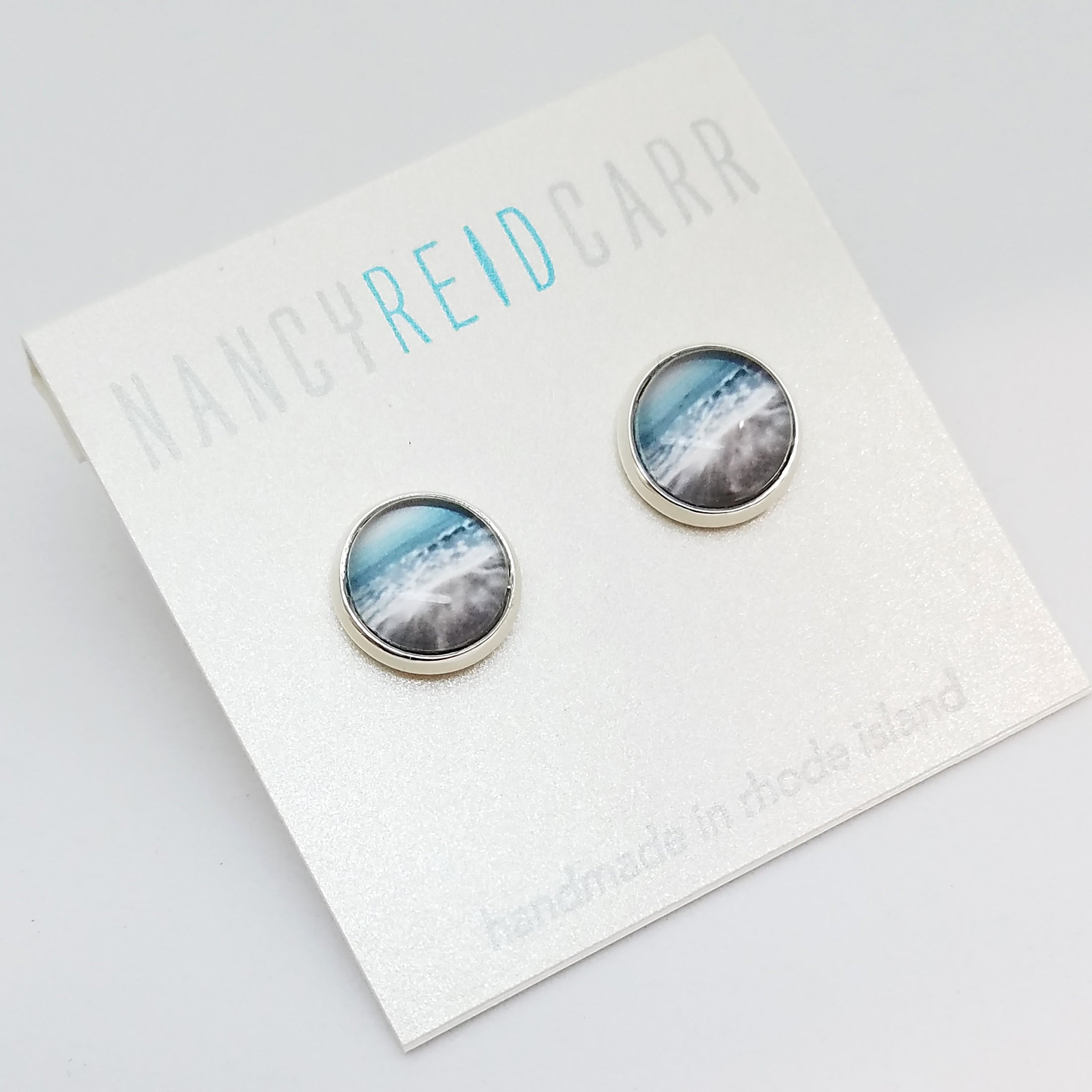 Aqua Sea - Post Earring – Nancy Reid Carr
